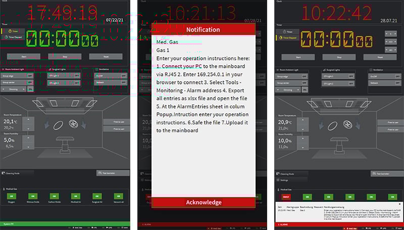 More overview in the operating theatre